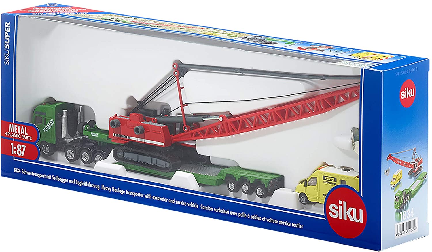 1:87 Siku Die Cast Fruity Transporter Model Lorry Toy - Toyland