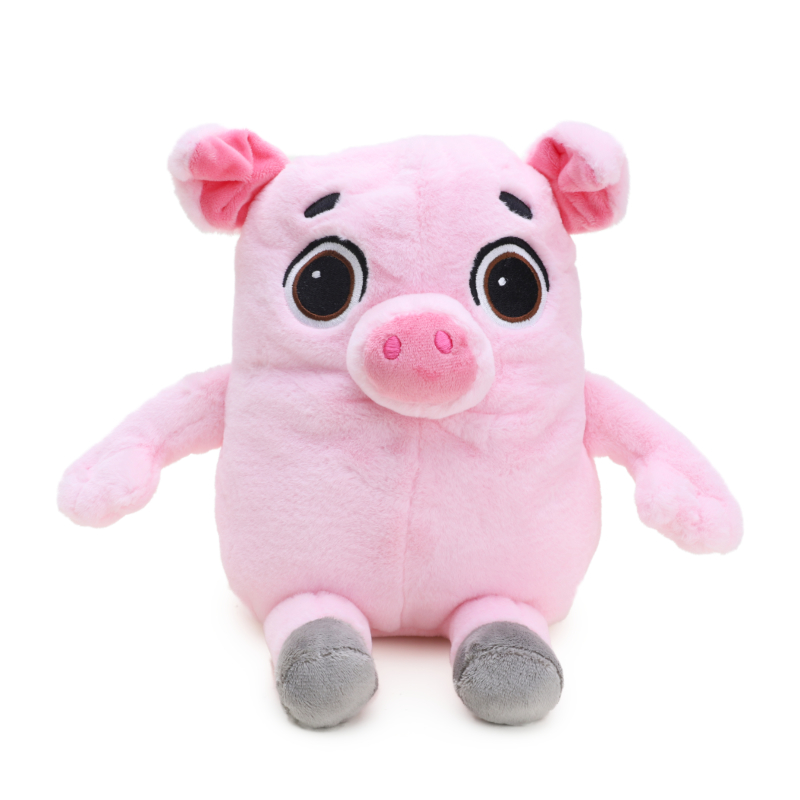 23cm Pink Pig Soft Plush Toy - Farmyard Animals - Toyland