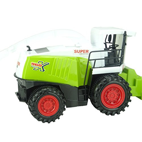 32cm Friction Powered Green Silage Forager Harvester - Farm Toys - Toyland