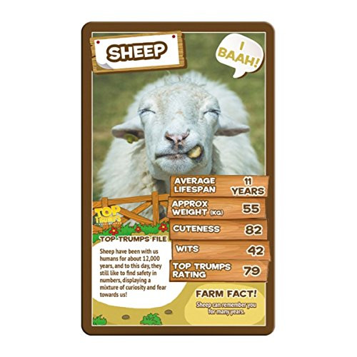 Farm Animals Top Trumps Card Game - Toyland