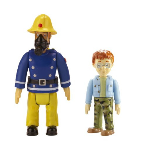 Fireman Sam 2 Figure Pack - Sam with Mask and Norman - Toyland