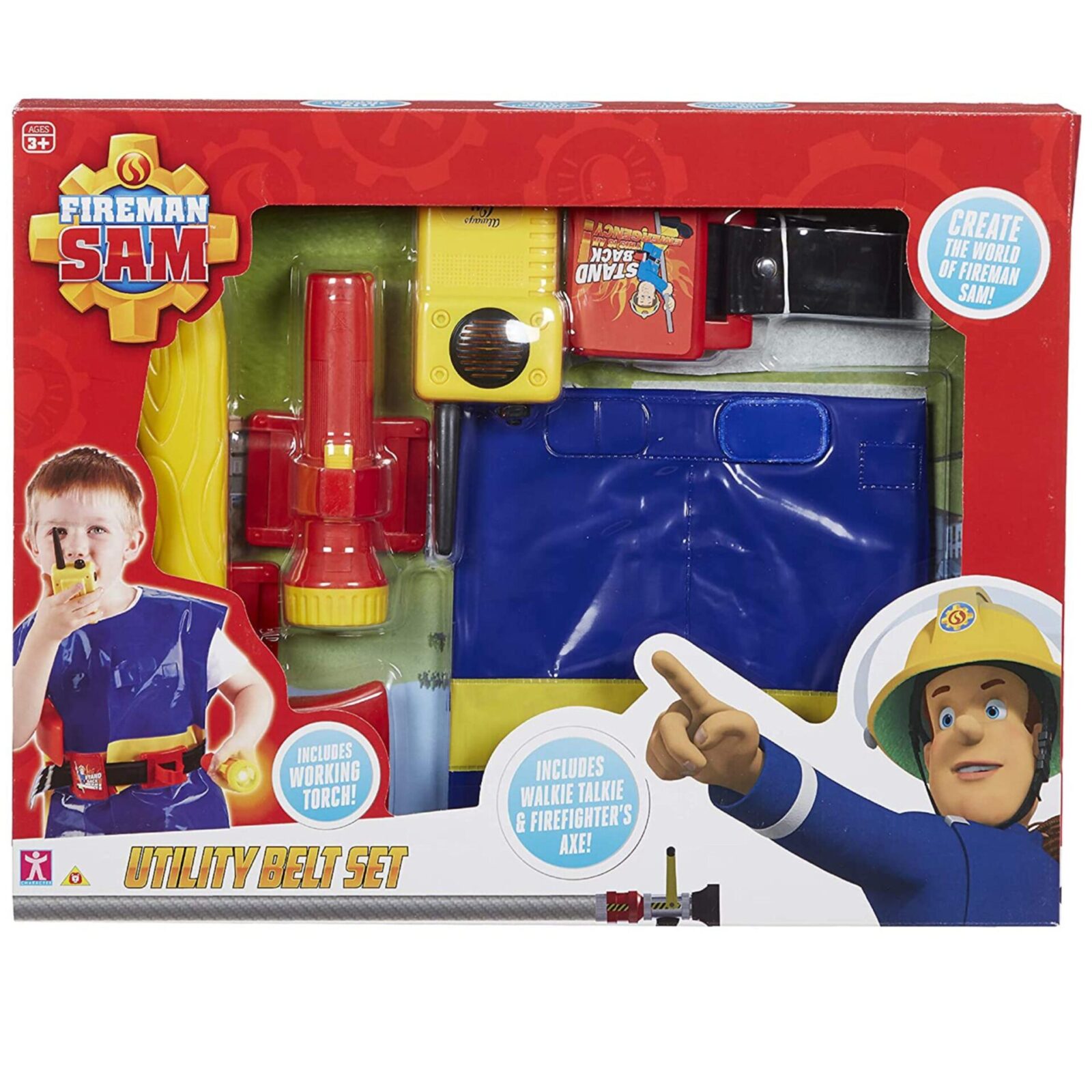 Fireman Sam Utility Belt with Jacket and Accessories - Toyland