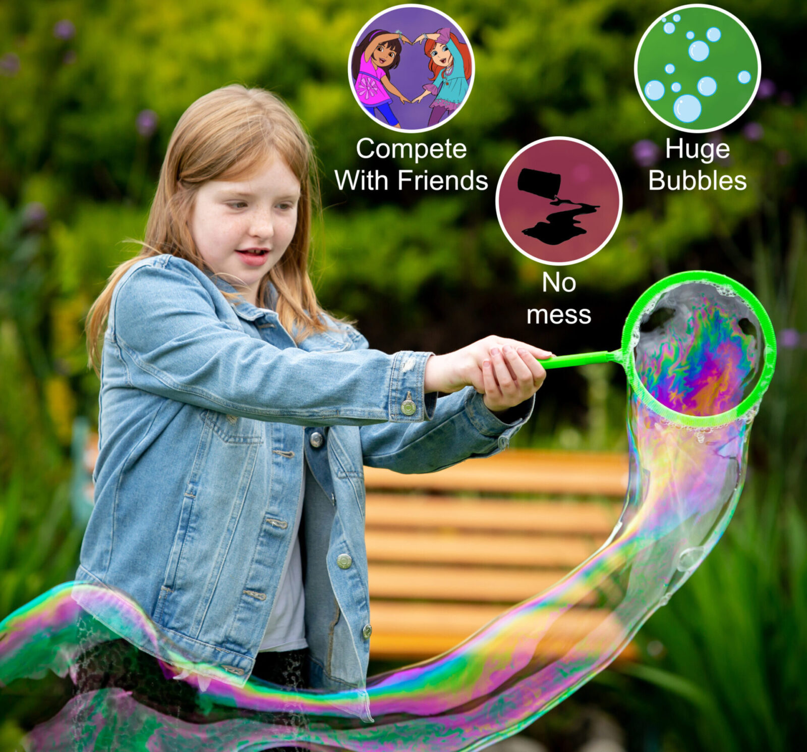 Giant Bubble Making Kit - Create Huge Bubbles - Outdoor Toys - Garden ...