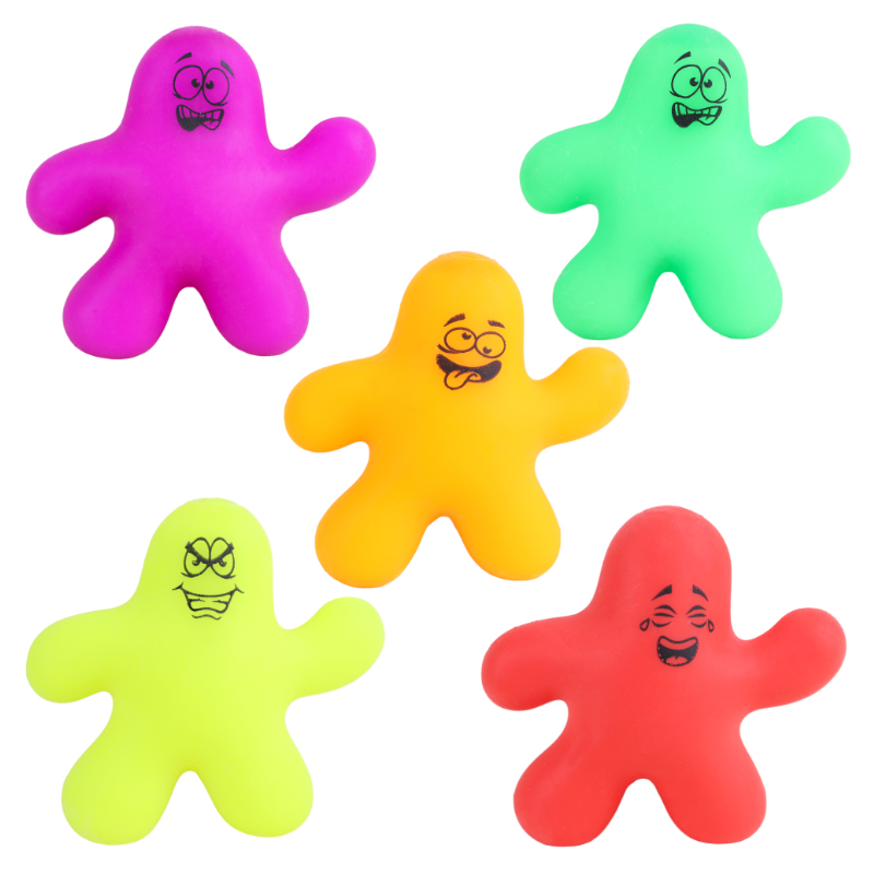 Pack of 3 - Mr. Splatman - Squeezy, Stretchy Toy - Collect All 6 ...