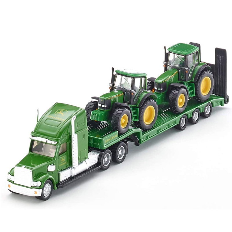 Siku - 1:87 Scale - Low Loader With John Deere Tractors - Toyland