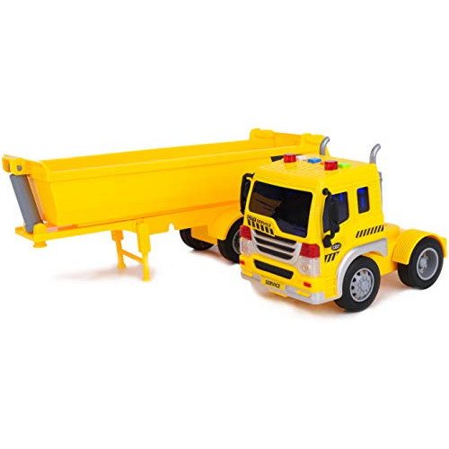 Toyland® 40cm Yellow Artic Tipper Lorry With Lights & Sound - Boys Play ...