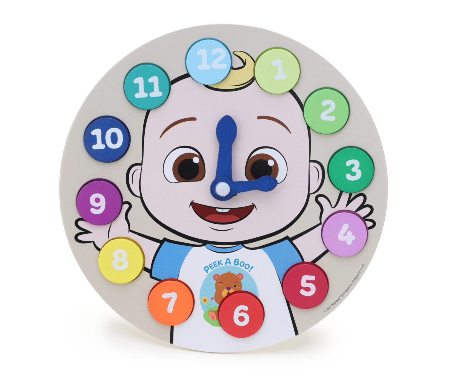 Toyland® Cocomelon Wooden Learning Clock Puzzle - Learn To Tell The ...