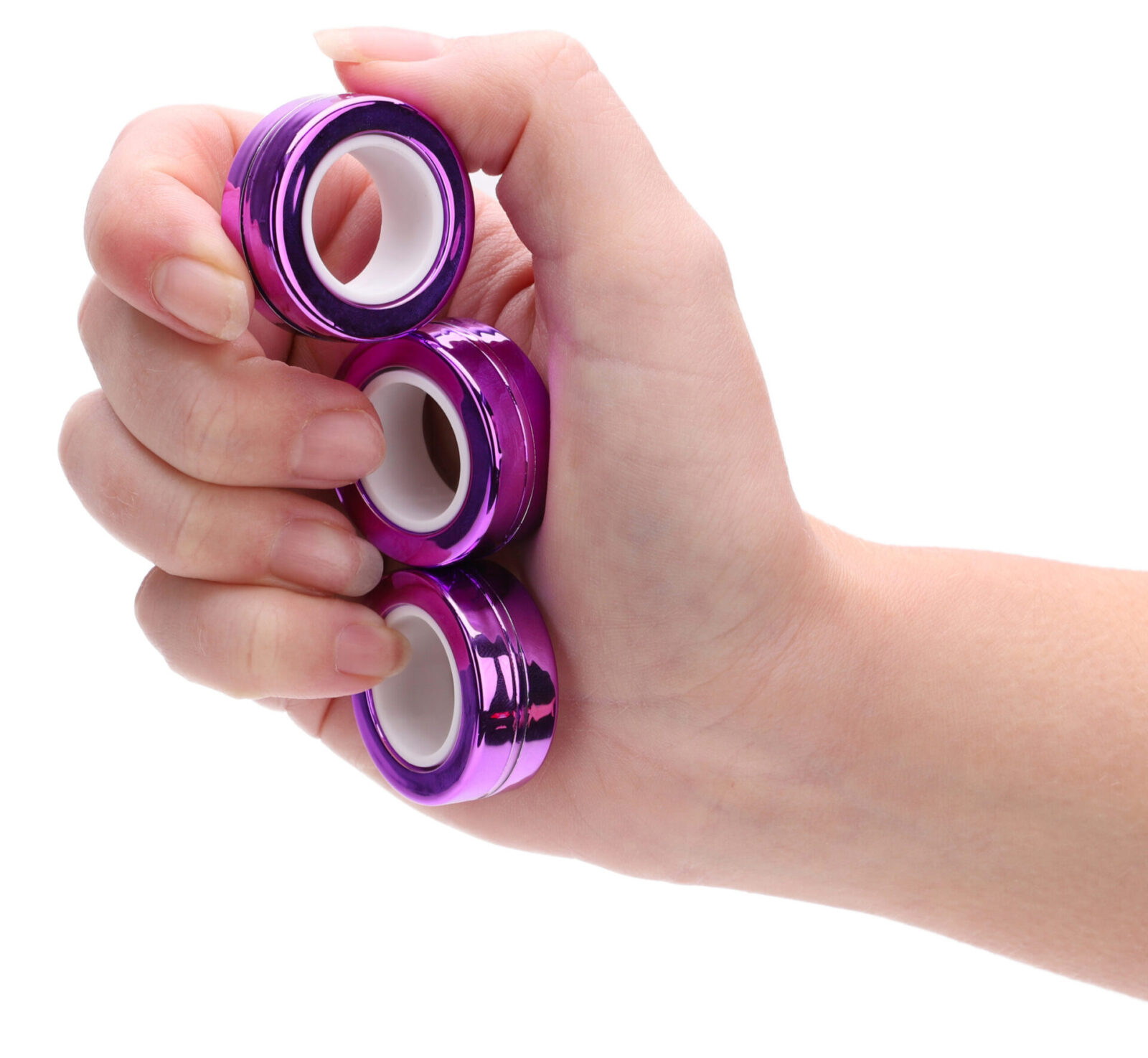 Toyland® Pack of 3 Professional Magnetic Spinning Ring Toys - Novelty ...