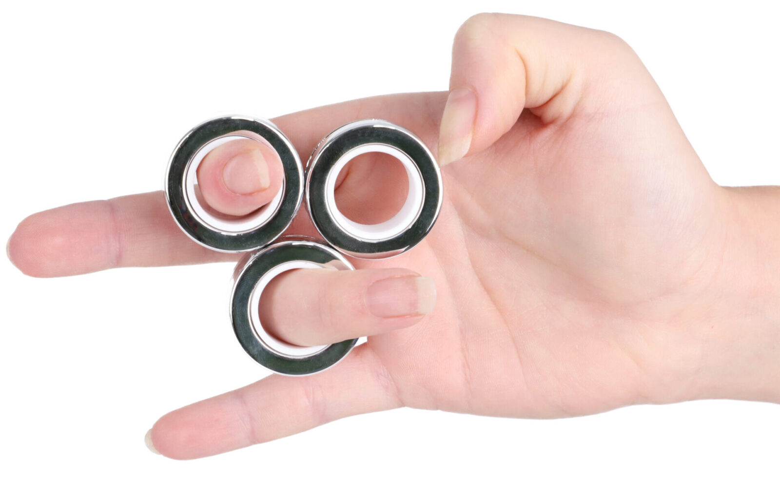 Toyland® Pack of 3 Professional Magnetic Spinning Ring Toys - Novelty ...