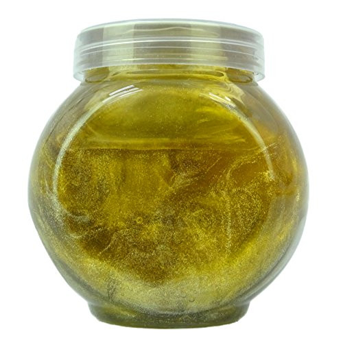 220ml Yellow Two Tone Super Slime - Glitter Slime - Toyland