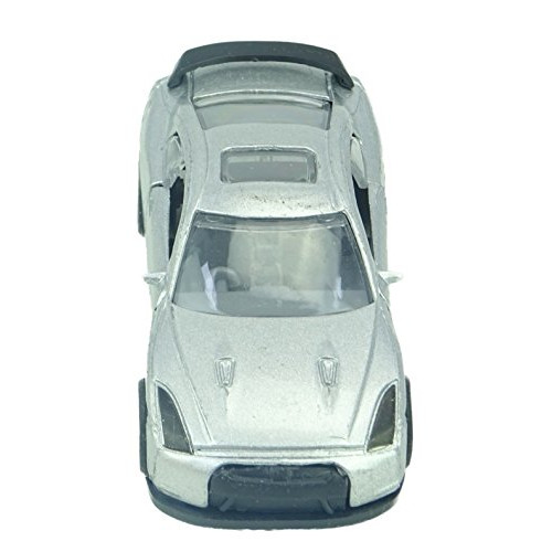 7cm Die Cast Silver Car with Opening Door and Road Accessories ...
