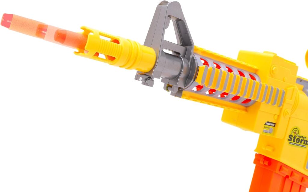 Photon Dart Blaster Gun - 20 Soft Bullets - Battery Operated - Toyland