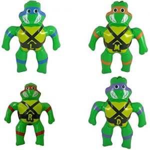 4 X 40cm Vintage Teenage Mutant Ninja Turtles Inflatable Toy - Blue ...
