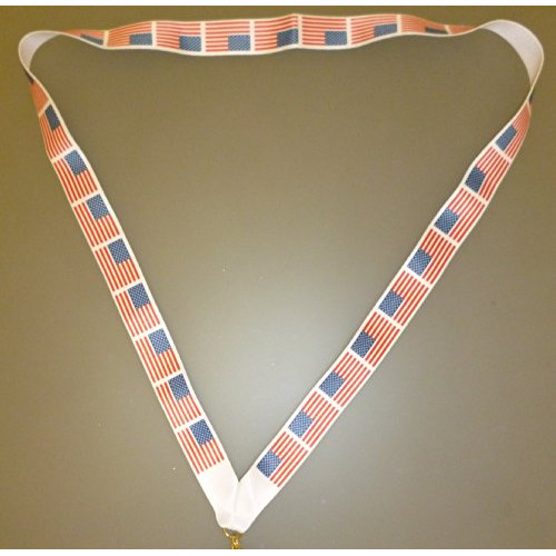 44cm Lanyard With USA Flag - American Flag - American Souvenirs - Toyland