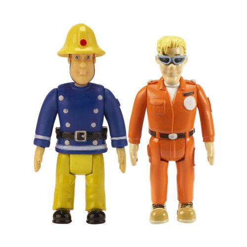 Fireman Sam 2 Figure Pack - Sam and Tom with Glasses - Toyland