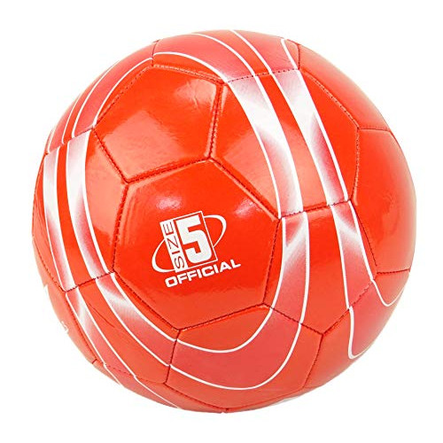 8 Inch Red & White Striped Football - Outdoor Games - Toyland