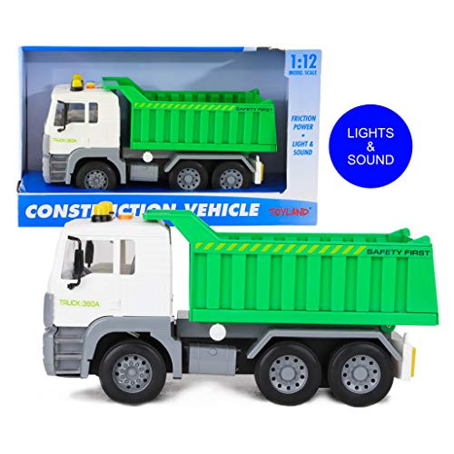Toyland® Crane Lorry With Light & Sound - Boys Construction Toy ...