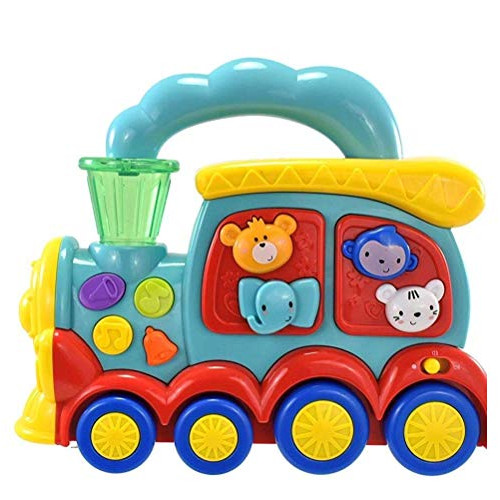 Baby Animal Train Interactive Learning Toy - 20 Melodies & 10 Sound ...