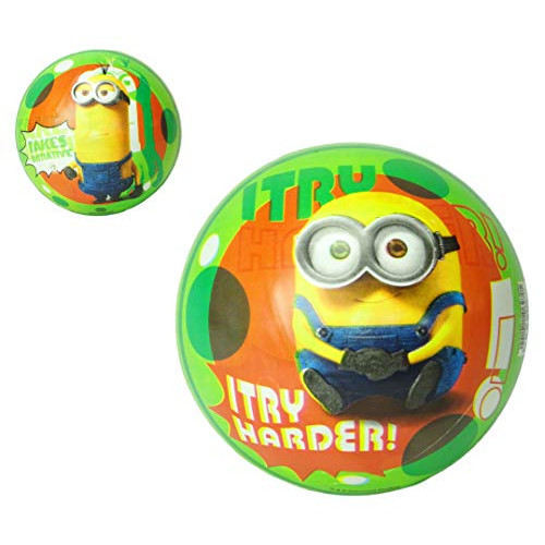 9" Minion Plastic Inflatable Ball - Kevin & Bob - I Try Harder - Toyland