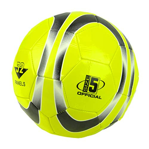 8 Inch Yellow & Black Striped Football - Outdoor Games - Toyland