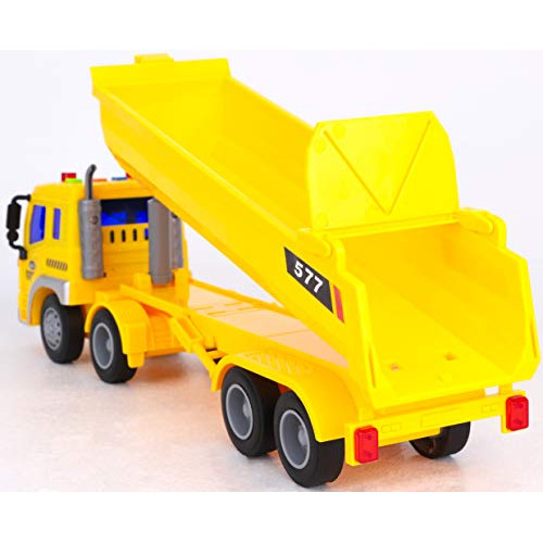 Toyland® 40cm Yellow Artic Tipper Lorry With Lights & Sound - Boys Play ...