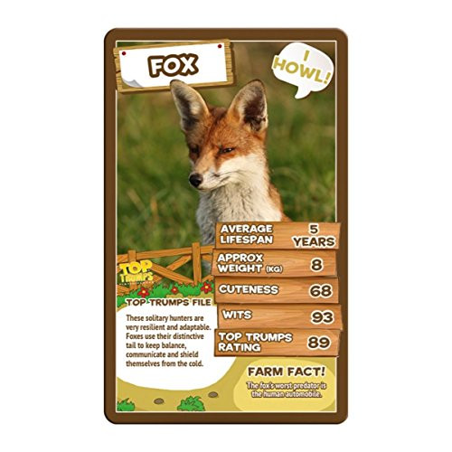 Farm Animals Top Trumps Card Game - Toyland