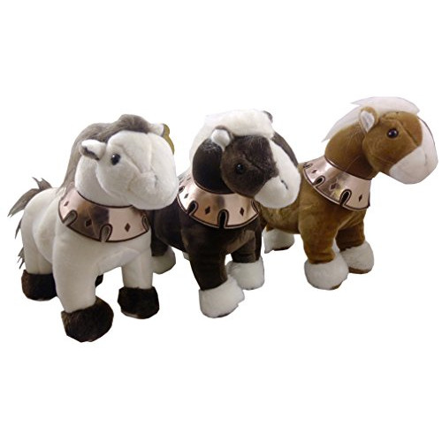 12 Inch Standing Horse Soft Toy - 1 Picked at Random - Toyland