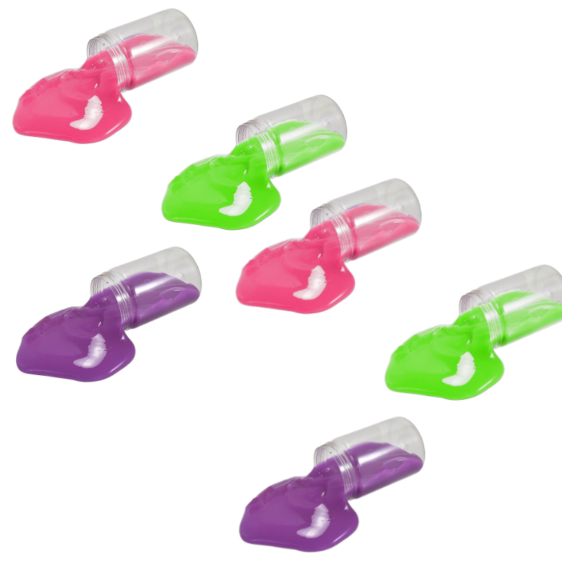 Pack of 6 - Neon Super Slime Putty Toy 500ml - Party Bag Fillers ...