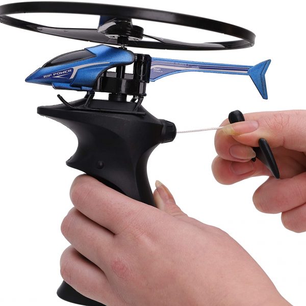 Toyland Pull String Helicopter Launcher - Assorted Colours - 1 At ...