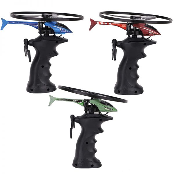 Toyland Pull String Helicopter Launcher - Assorted Colours - 1 At ...