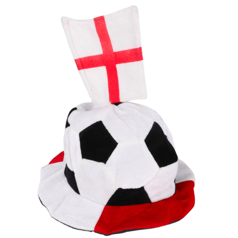 England supporters Football Design Carnival Hat with Flag - Toyland