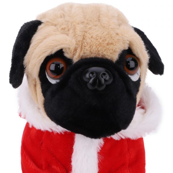 20cm Christmas Cute Pug Dog Plush Soft Teddy, 1 Selected at random! - Toyland