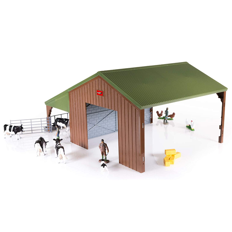 Britains 1:32 Animal Farm Building Playset Collectable Farm Animals for ...