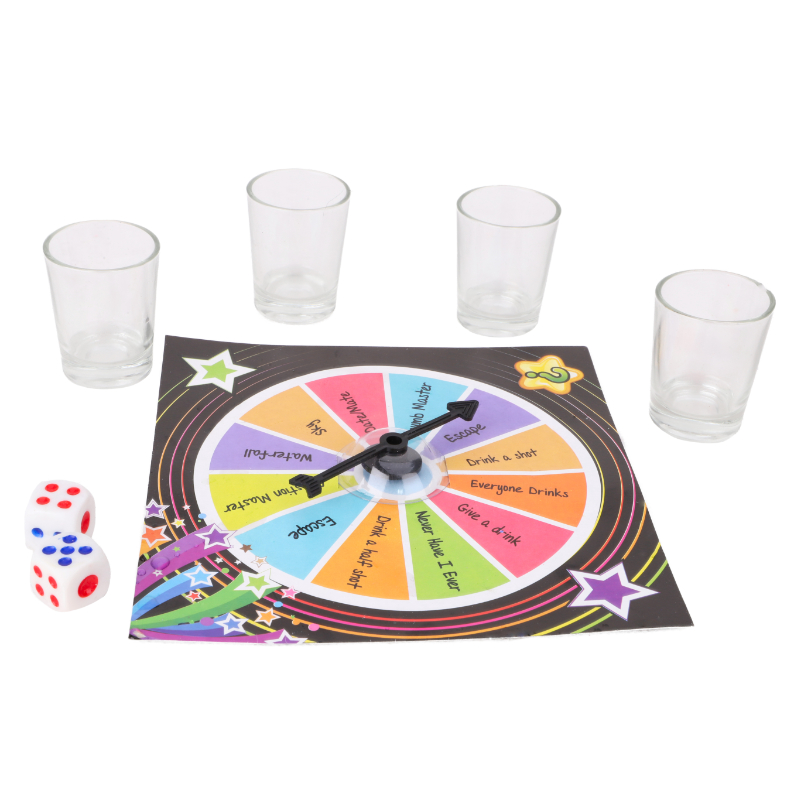 2 in 1 Adult Party Games - Party Spinner - Shot Games - Toyland
