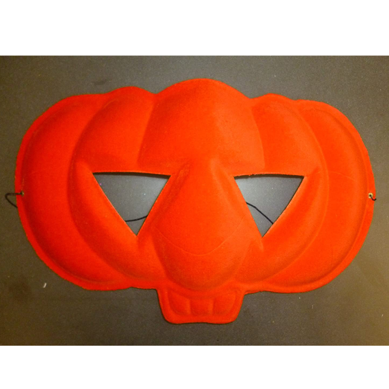 Pack of 12 Orange Pumpkin Eye Masks - Halloween/ Fancy Dress/ Party ...