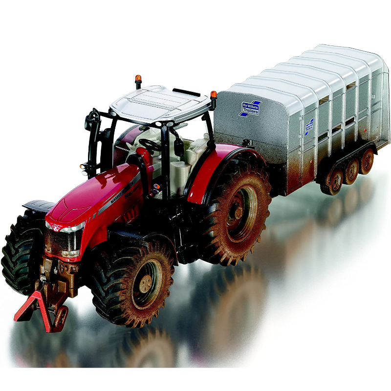 Siku 8608 Massey Ferguson 8608 Tractor Ifor Williams Trailer 1:32 Die ...