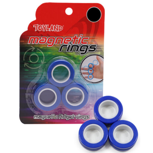 Toyland® Pack of 3 Professional Magnetic Spinning Ring Toys - Toyland