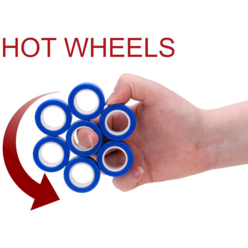 Toyland® Pack of 3 Professional Magnetic Spinning Ring Toys - Toyland