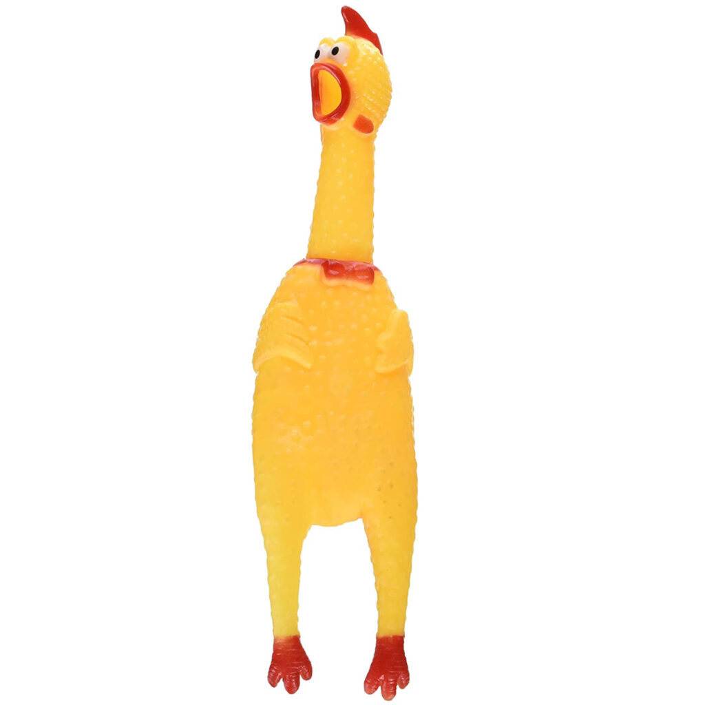 17 Inch Screeching Crazy Chicken - Squeezy Chicken - Novelty Toys - Toyland