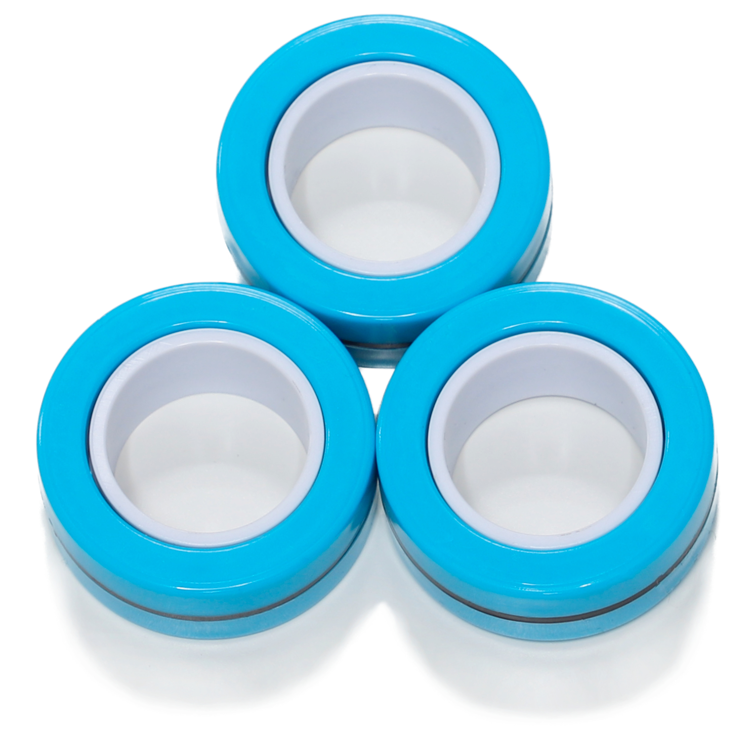 Toyland® Pack of 3 Professional Magnetic Spinning Ring Toys - Novelty ...