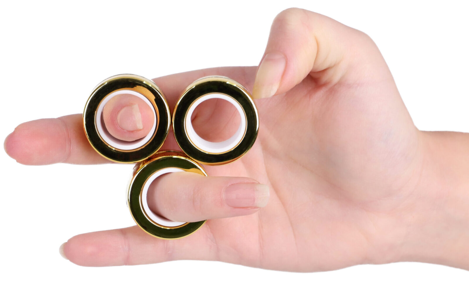 Toyland® Pack of 3 Professional Magnetic Spinning Ring Toys - Novelty ...