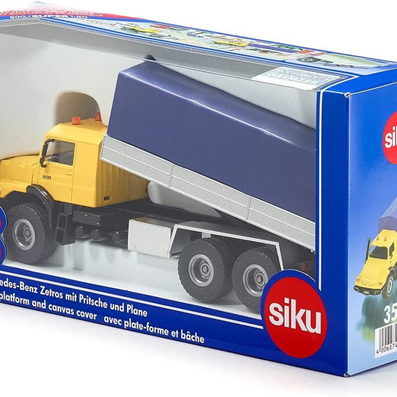 SIKU 3547 Mercedes-Benz Zetros with Platform and Plane - Toyland