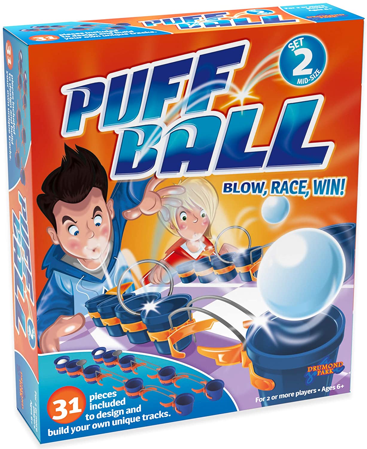Drumond Park Puff Ball 2 Kids Action Game - Mid Size | Family Board ...