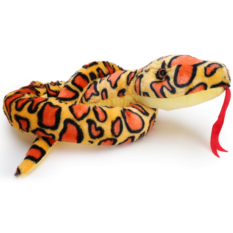 Giant Plush Snake - 180cm - Childrens Soft Toys (YELLOW) - Toyland