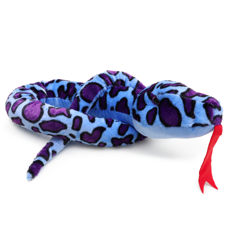 67" Colourful Printed Plush Snake - 5 Assorted - Toyland