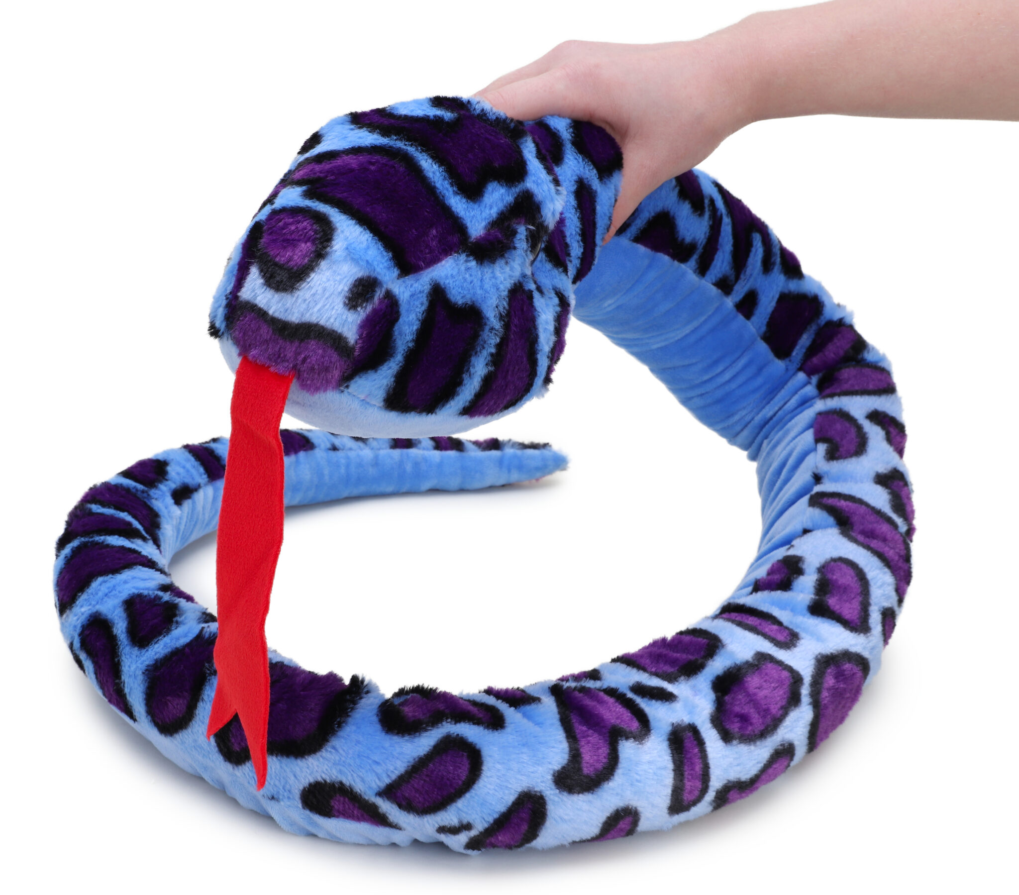 67" Colourful Printed Plush Snake - 5 Assorted - Toyland