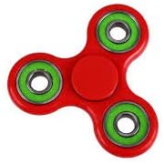 Toyland® Exclusive Red & Green Fidget Hand Spinner - Stress Reducer ...