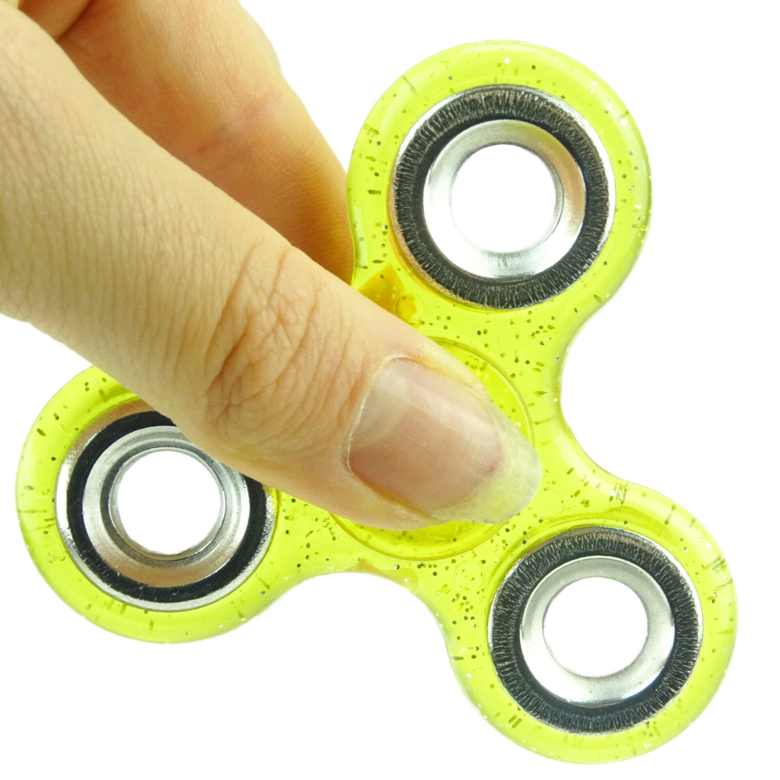 Toyland® Exclusive Glitter Fidget Hand Spinner - Stress Reducer, Stress ...