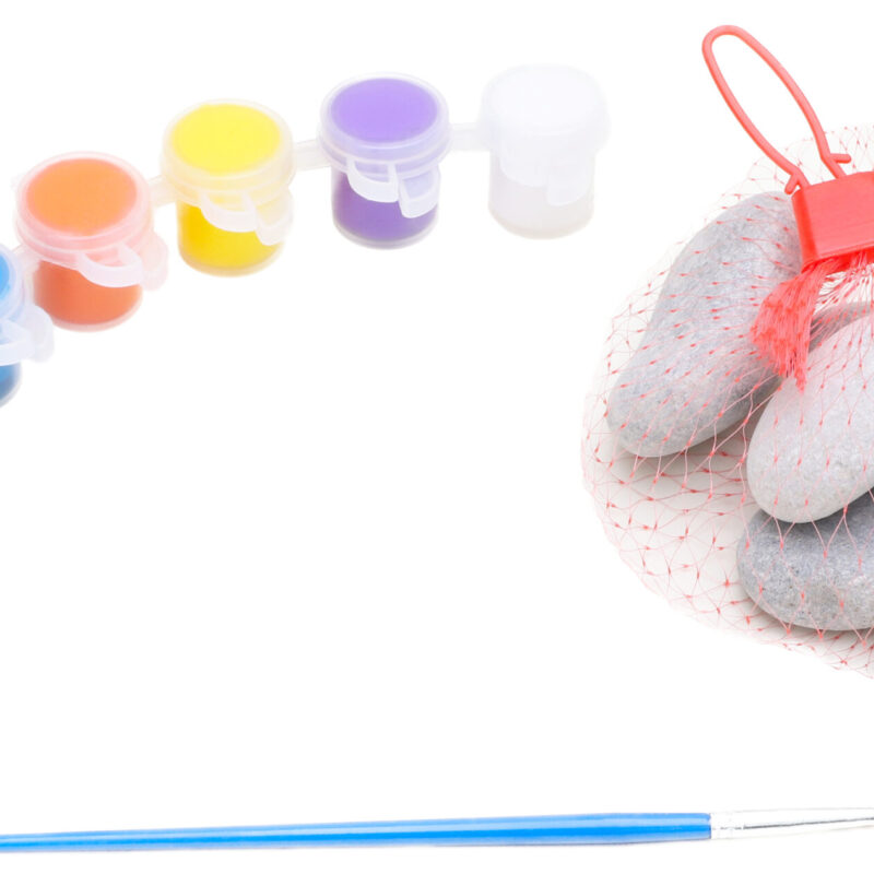 Toyland® Pebble Painting Kit - Paint Your Own Decorative Pebbles - Ages ...