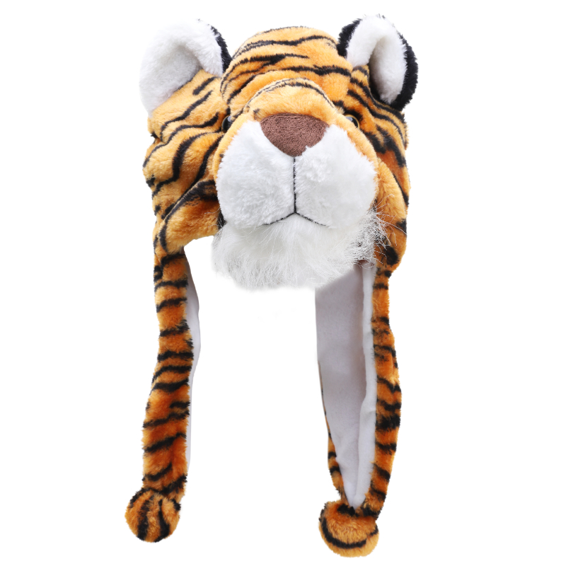 Children's Novelty Plush Tiger Hat - Suitable for Up to 12 Years - Toyland
